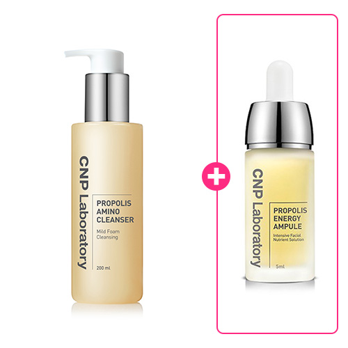 CNP프로폴리스아미노클렌저200ML +(증정)CNP 프로폴리스에너지액티브앰플 5ML | LG생활건강 가족몰