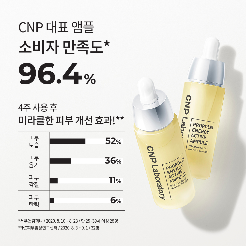CNP 프로폴리스 에너지 액티브앰플 35ml +(증정)CNP프로폴리스아미노클렌저31ML | LG생활건강 가족몰