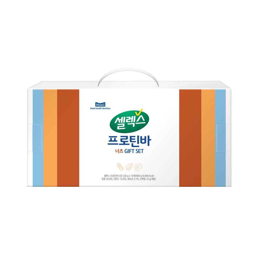 [Maeil] 매일유업 셀렉스 프로틴 너츠바 선물세트 50G x 12EA | LG생활건강 가족몰